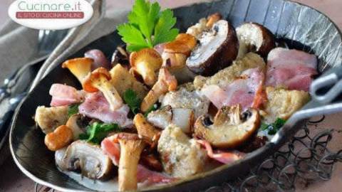 Funghi in padella con pancetta | cucinare.it