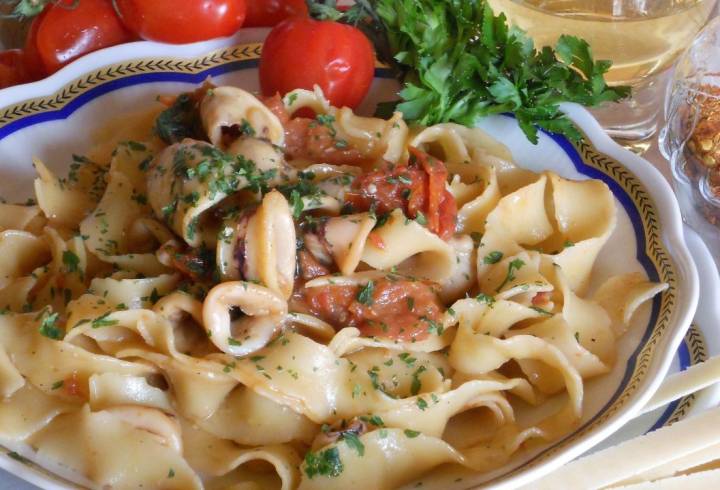 PASTA CON I TOTANI E I Pomodorini | cucinare.it